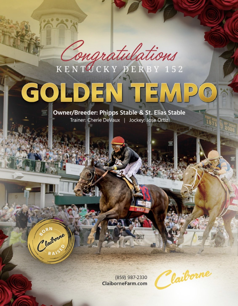 Golden Tempo Delivers the Phippses a Second Derby Win and 12th Classic ...